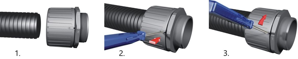 Corrugated tubing, convoluted tubing