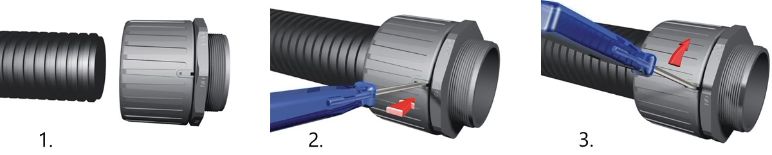 Corrugated tubing, convoluted tubing