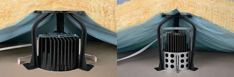Downlight covers SpotClip for electrical installation