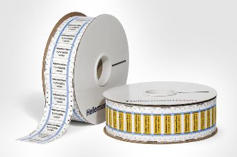 Heat shrink labels for identifying cables and wires