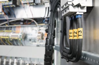 Heat shrink labels for identifying cables and wires